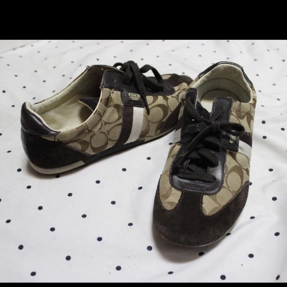 Coach | Shoes | Brown Low Top Coach Sneakers | Poshmark